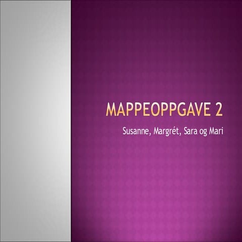 Mappeoppgave 2 | PPT