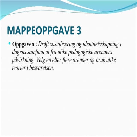 Mappeoppgave 3 | PPT