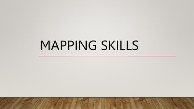 GEOGRAPHY IGCSE: MAP SKILLS | PPTX