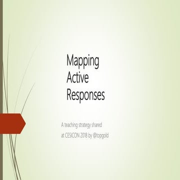 Mapping active responses | PPT
