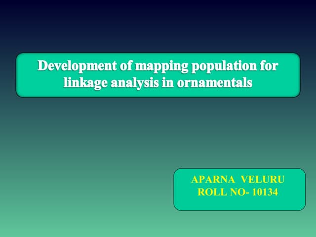 Mapping population ppt | PPTX