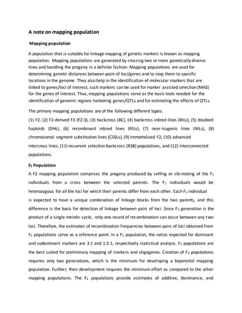 Mapping population ppt | PPTX