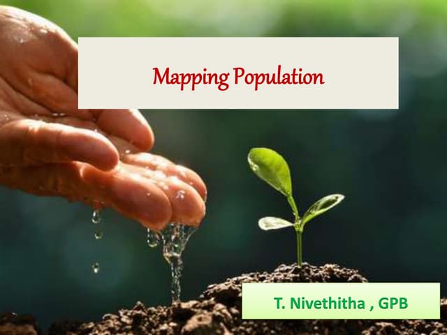 Mapping population ppt | PPTX