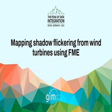 Mapping Shadow Flickering From Wind Turbines using FME | PDF