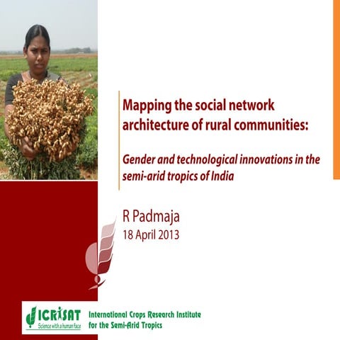Mapping the social network architecture of rural communities gender ...