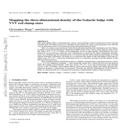 Mapping the three_dimensional_density_of_the_galactic_bulge_with_vvv_red_clump_stars | PDF ...