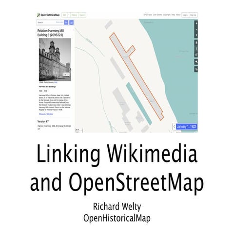 Linking Wikimedia and OpenStreetMap | PPT