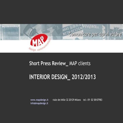 Map Press Review Interior Design 2012/2013 | PPT