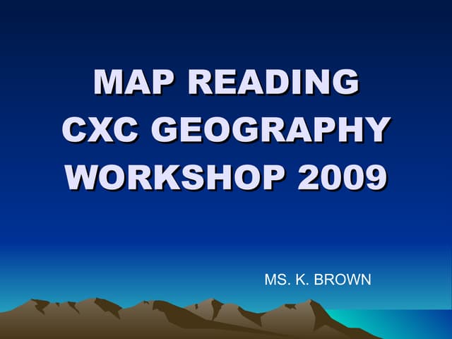 Map Reading | PPT