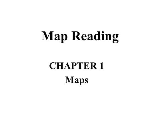 Basic map reading | PPTX | Maps & Navigation