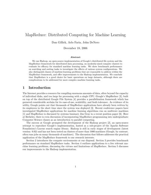 Parallel Data Processing With Mapreduce A Survey Pdf