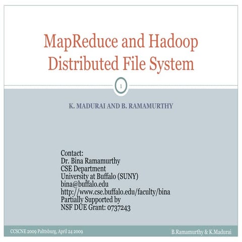 Mapreduce And Hadoop Distributed File Sysytem Ppt
