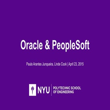 Oracle & PeopleSoft | PPT