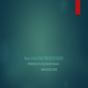 Most analysis. power point presentation. | PPTX