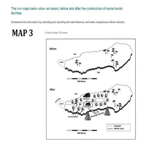 18 map exercise for ielts writing task 1 report | PPTX