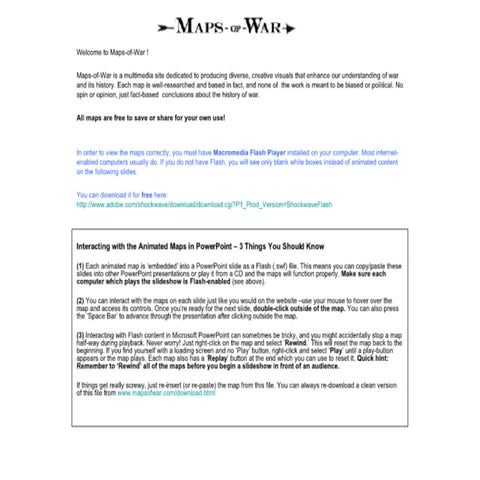 Maps Of War Flash | PDF