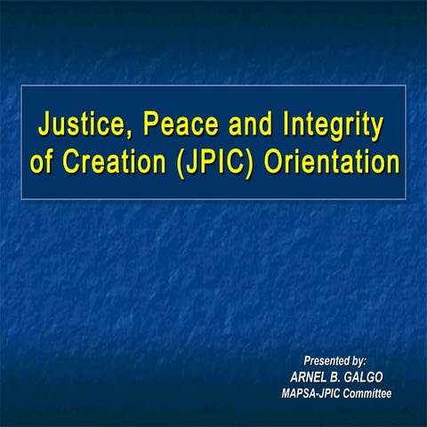 MAPSA JPIC Orientation (ab galgo2006) | PPT