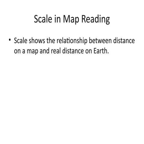 Understanding Map Scale: Types and Applications in Map Reading | PPTX