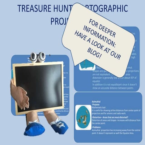 Maps projections & Treasure Hunt | PPTX