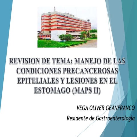 Maps Ii Manejo De Lesiones Preneoplasicas Pptx