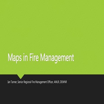 Using Maps in Fire Management Planning and Fire Suppression | PPTX ...