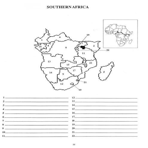 Map southern africa | PDF