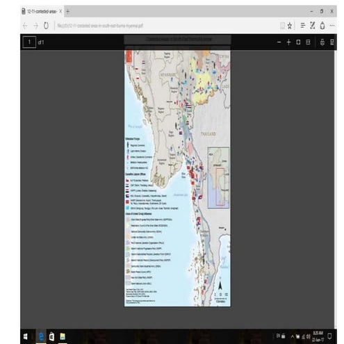 Map Telling The Story of Karen State Collection by Myo Aung Geologist ...