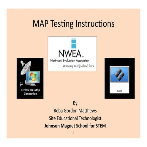 MAP Test Instructions for LAB & CART | PDF