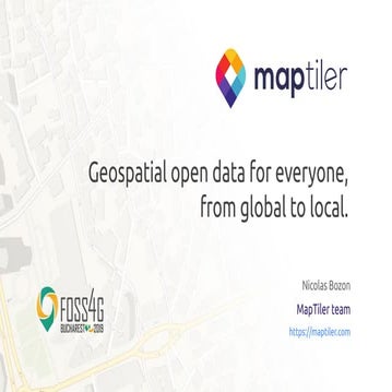 MapTiler Presentation at FOSS4G2019 | PPT