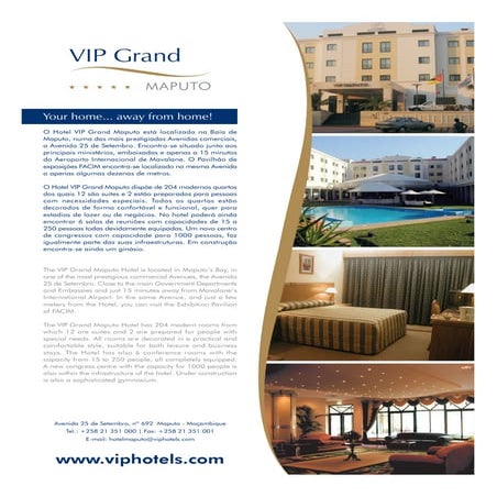 VIP Maputo Hotel Fact Sheet | PDF