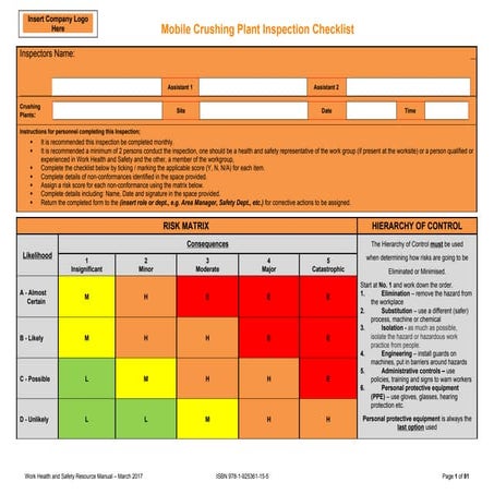 MAQCHK-007-Mobile-Crushing-Plant-Inspection-Checklist-V1.4.doc