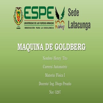 Máquina Goldberg | PDF