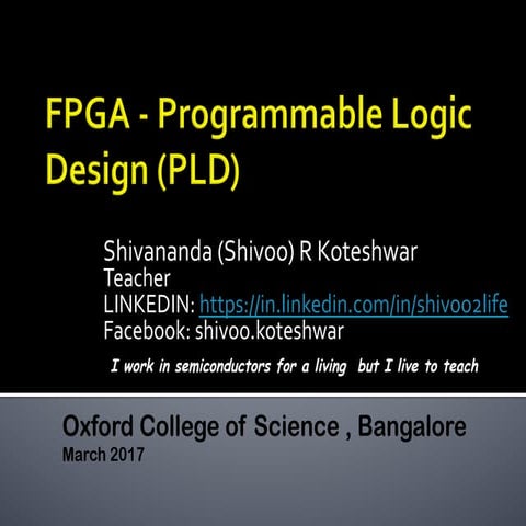 Fpga Programmable Logic Design Ppt 