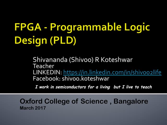 Fpga Programmable Logic Design Ppt