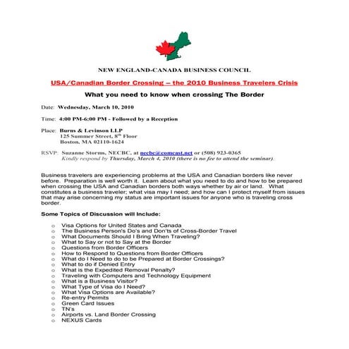 BORDER CROSSING GUIDE FOR COMMERCIAL TRUCK DRIVERS | PDF