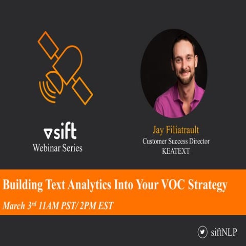 Webinar Slides: Building Text Analytics Into Your VOC Strategy | PDF