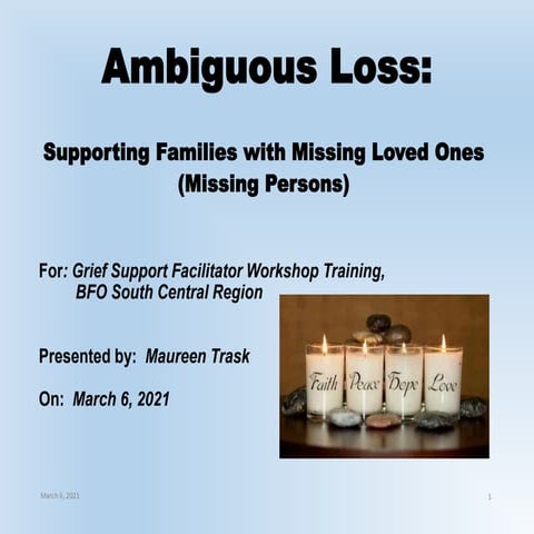 Ambiguous Loss BFOSCR Training Mar 6 2021 | PPTX