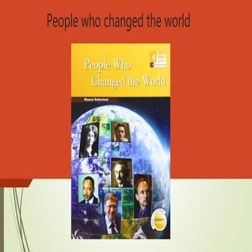 People who changed the world | ODP