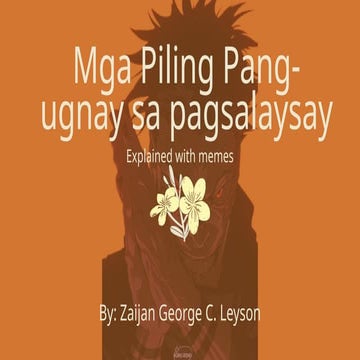 Filipino Reporting Grade 10 pdf (Teacher's and students) | PPTX
