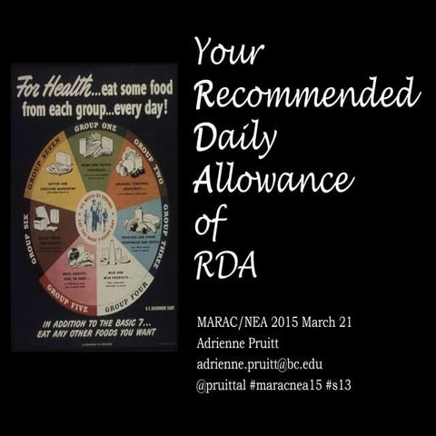 Using RDA for Archives and Manuscripts | PPT