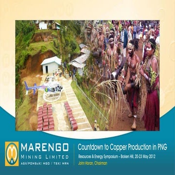 Marango Mining- Resources & Energy Symposium 2012 | PDF