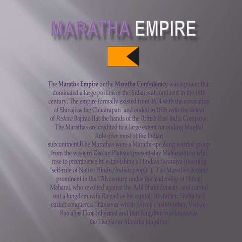 Maratha empire | PPTX