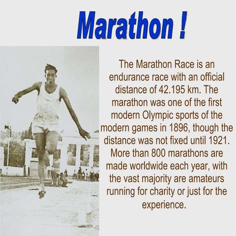 Marathon event | PPT