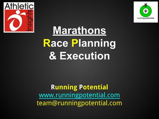 Marathon preparation for beginners | PPT