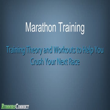 Marathon training theory | PPT