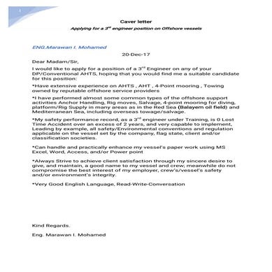 3rd marine engineer (offshore) | PDF