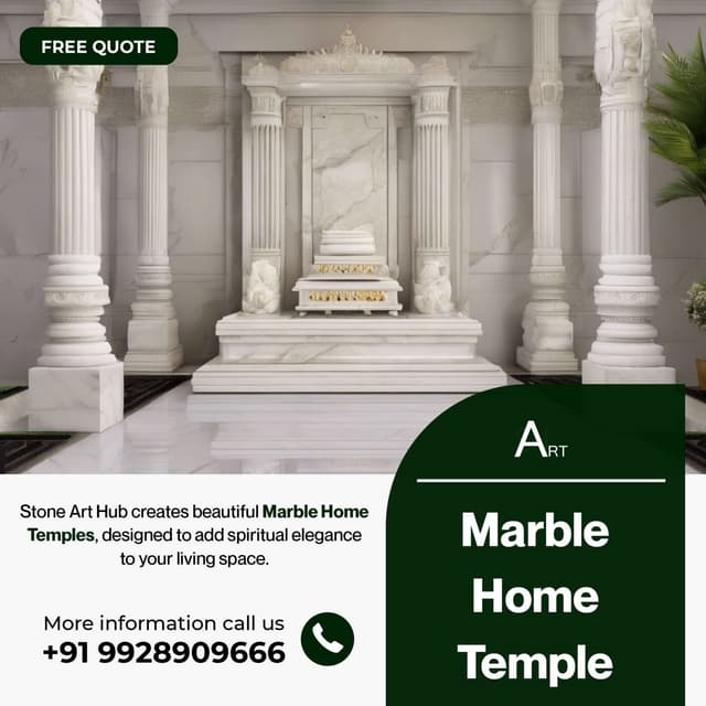 Marble Home Temple - Luxury Marble Temple - Stone Art Hub | PDF