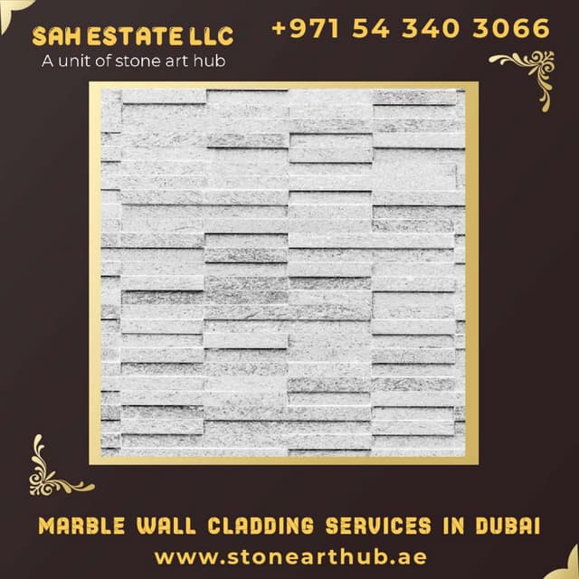 Marble Wall Cladding Services In Dubai - ☎ +971 54 340 3066 | PDF