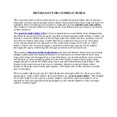 DETAILS OF THE CONSOLE TABLE | PDF