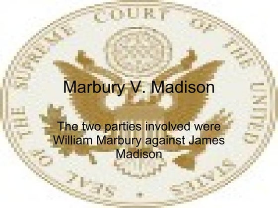 Marbury vs madison | PPT